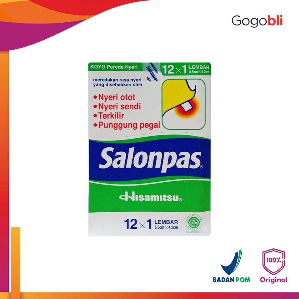 Jual Salonpas 12s (Box isi 10 sachet) | Shopee Indonesia