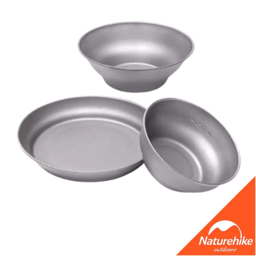 Jual Naturehike NH21CJ001 Titanium Tableware Mangkuk Piring Camping ...