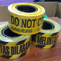 Jual TERLARIS !! Police Line/Barricade Line/Safety Line Ukuran 3 inchi ...