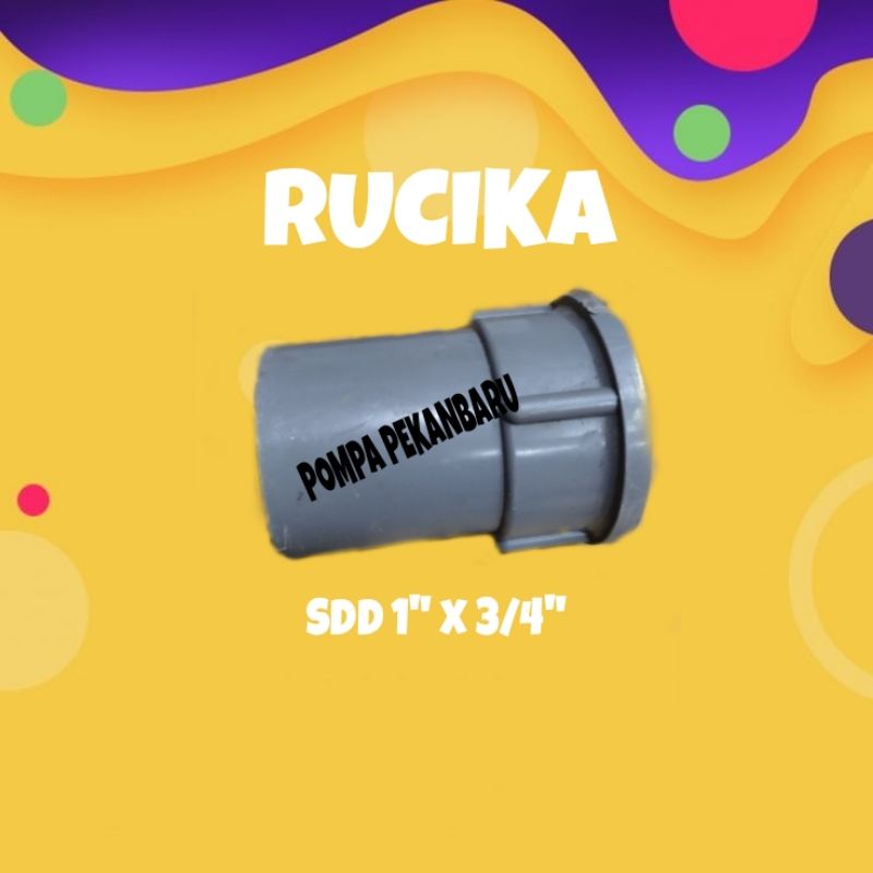 Jual Sok drat dalam SDD AW Rucika PVC 1 x 3/4 "inch | Shopee Indonesia