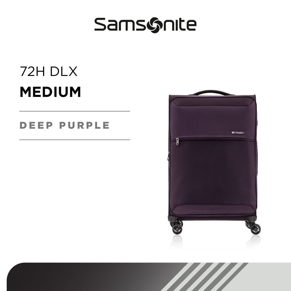 Jual Samsonite 72H DLX Koper Softcase Medium 26 inch TSA - Deep Purple | Shopee Indonesia