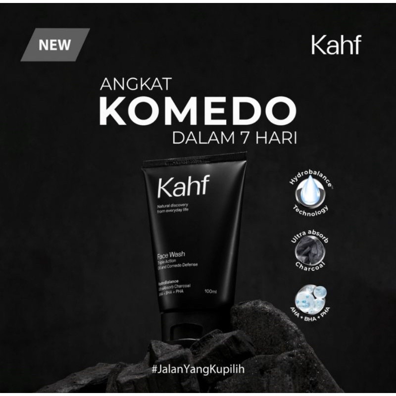 Jual KAHF FACIAL WASH MEN ALL VARIANT / KHAF DEODORANT | Shopee Indonesia