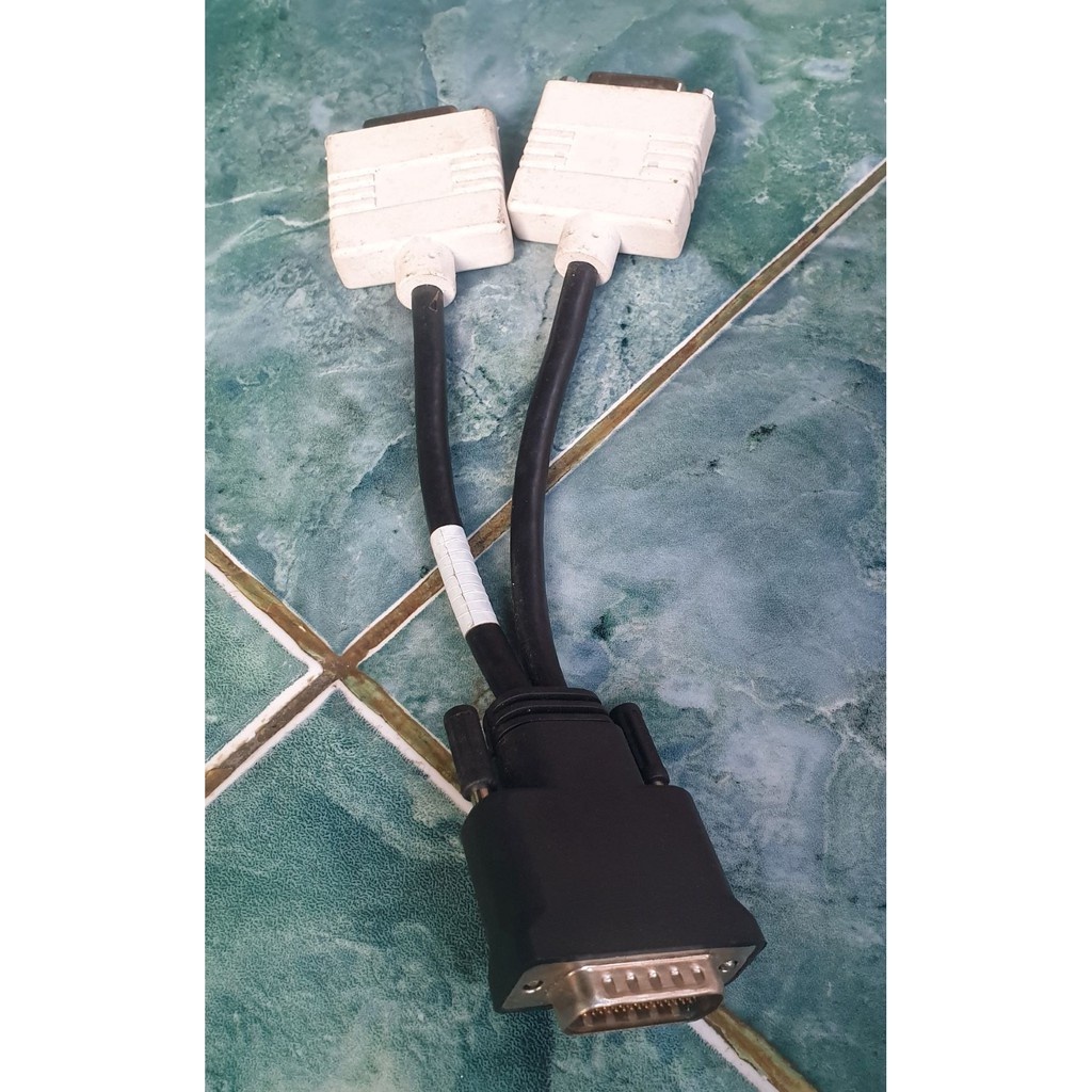 Jual dell oh 9361 dvi splitter y cable whith molex dms 59 conector ...