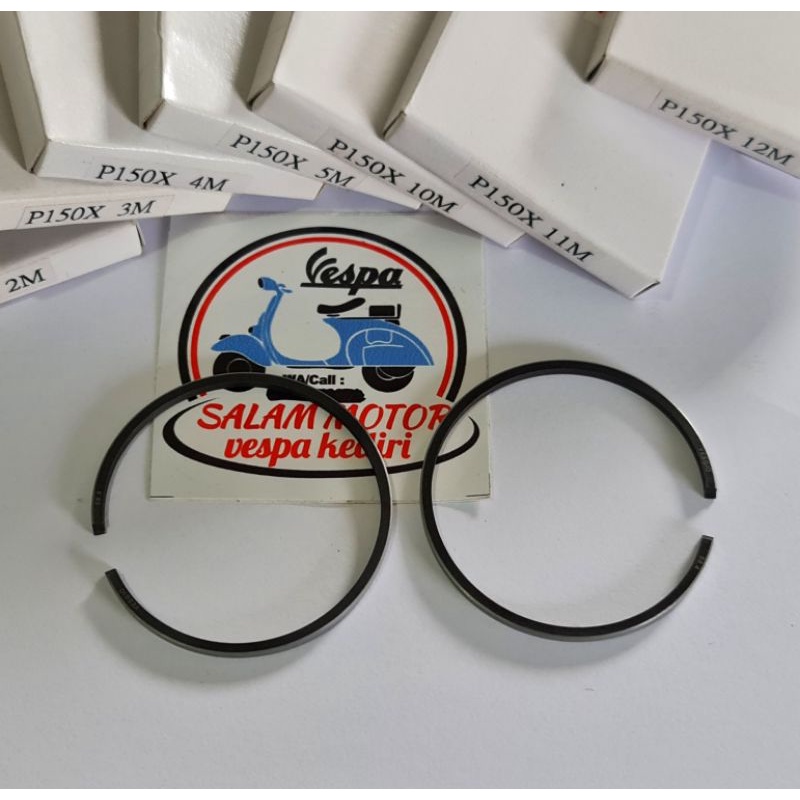 Jual per ring piston per seher vespa klasik RING TEBAL atau RING TIPIS ...