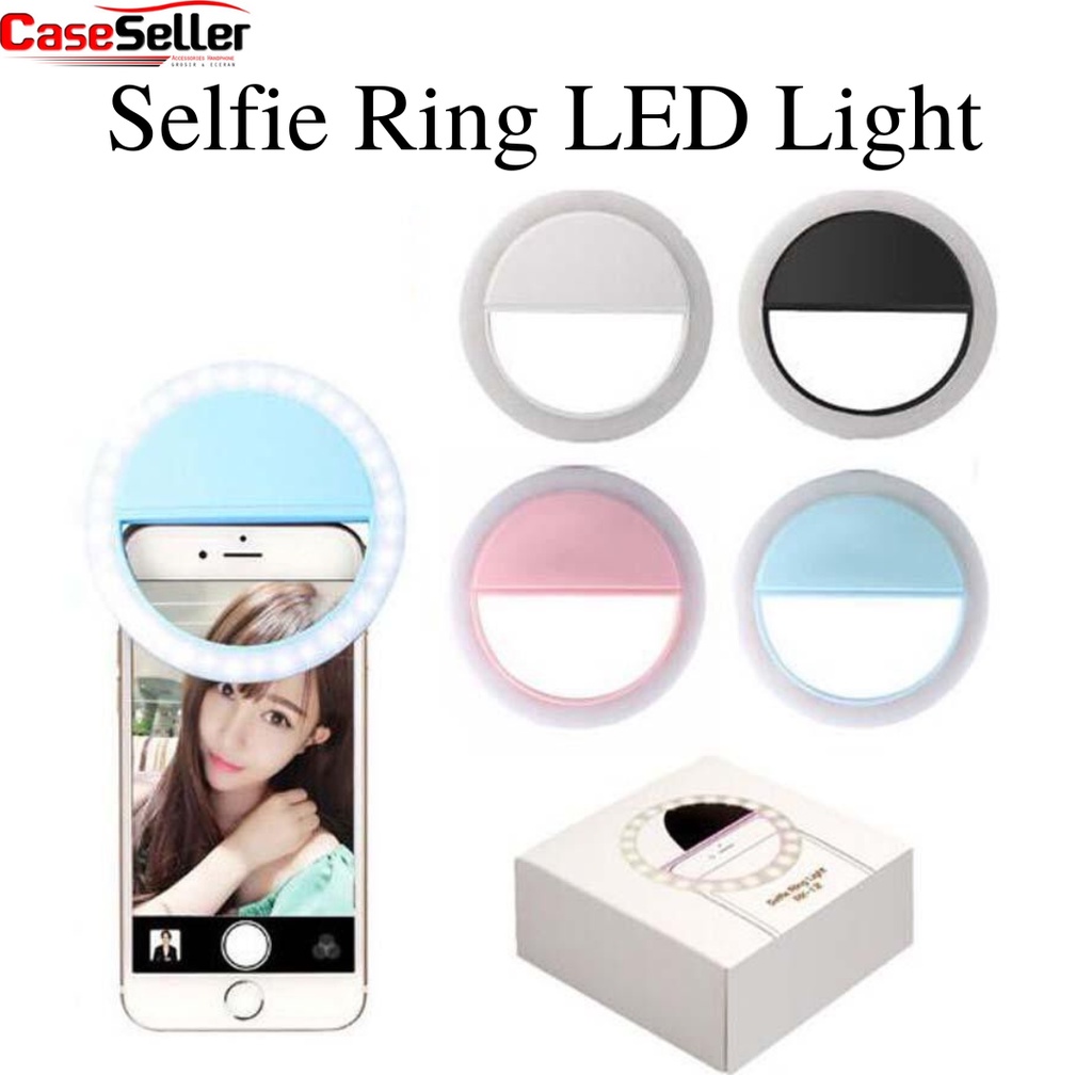 Jual Selfie Ring LED Light - 3 Brightness Level | Shopee Indonesia