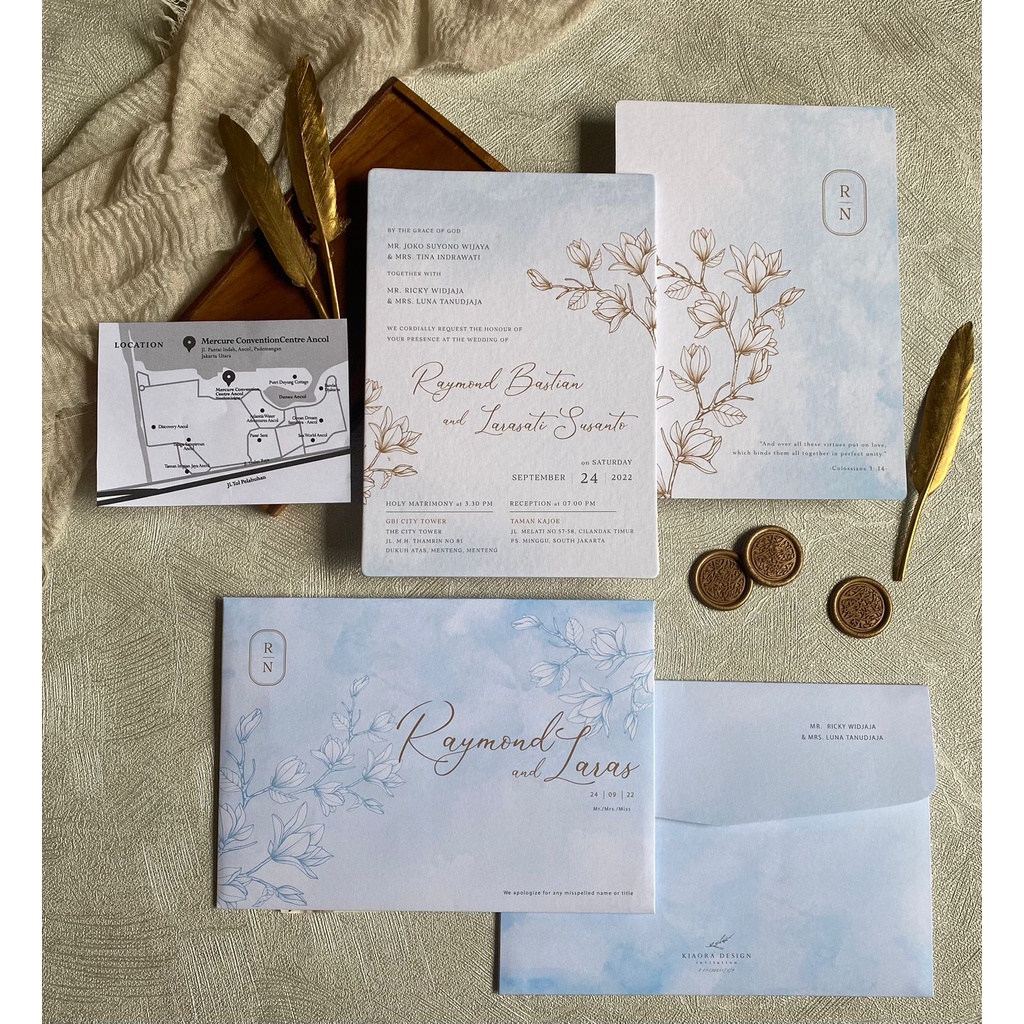 Jual Paket Undangan Hard Cover LINEN (New-N3) | Shopee Indonesia