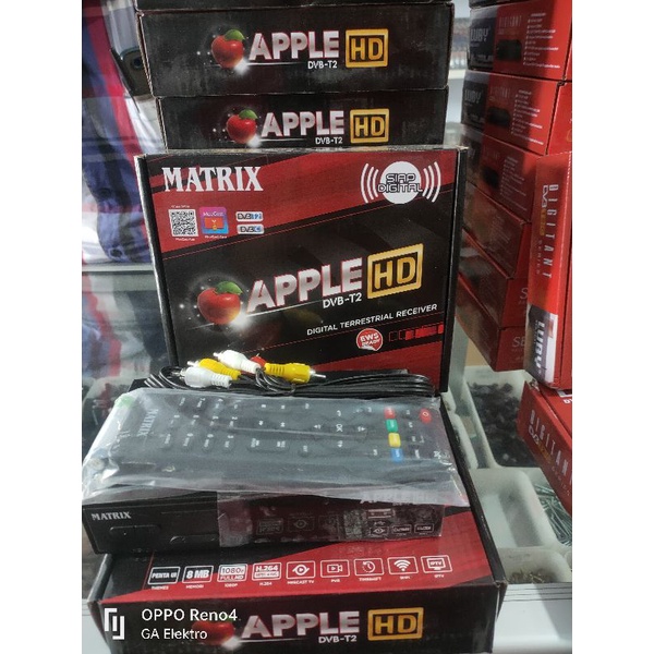 Jual STB Matrix apple merah / LUBY DVB T2-01 | Shopee Indonesia