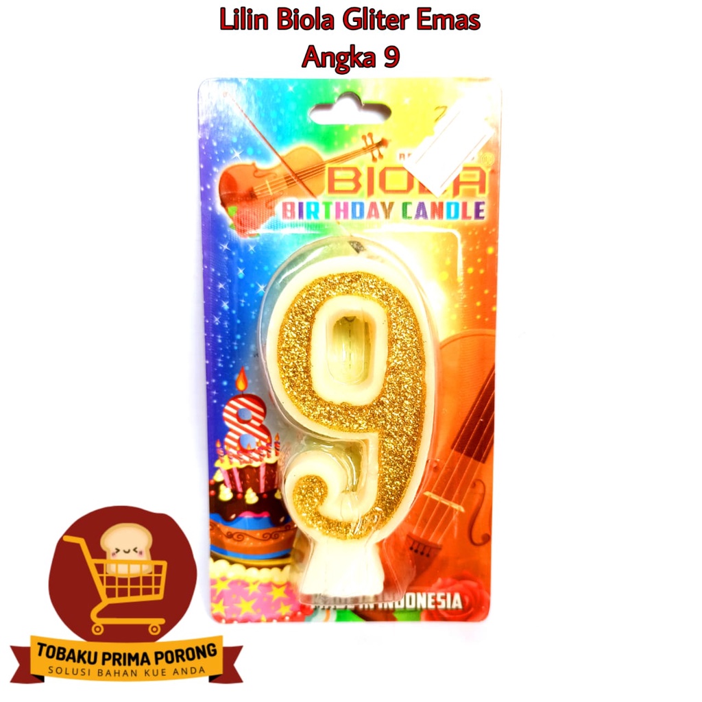 Jual LILIN BIOLA BESAR GLITTER EMAS ANGKA 9 - BIRTHDAY CANDLE | Shopee ...