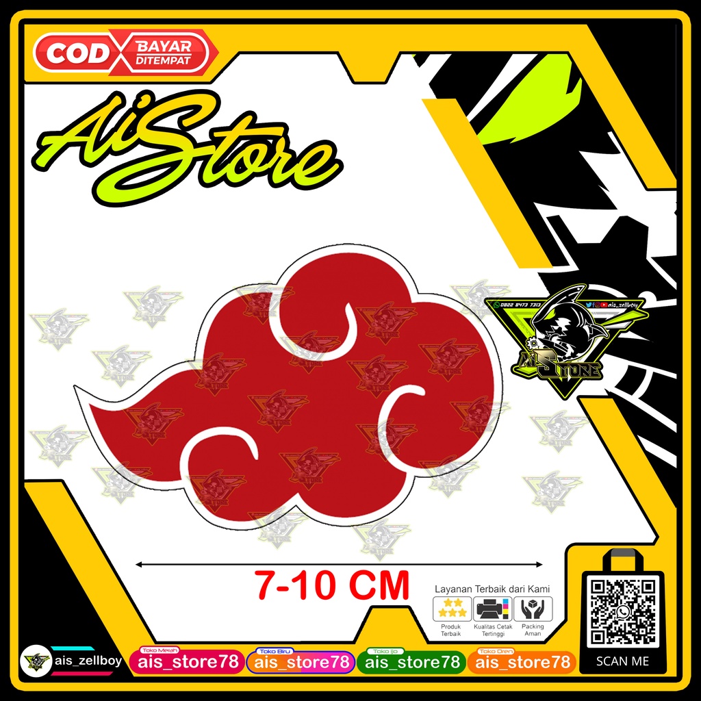 Jual Stiker Awan Akatsuki | Shopee Indonesia