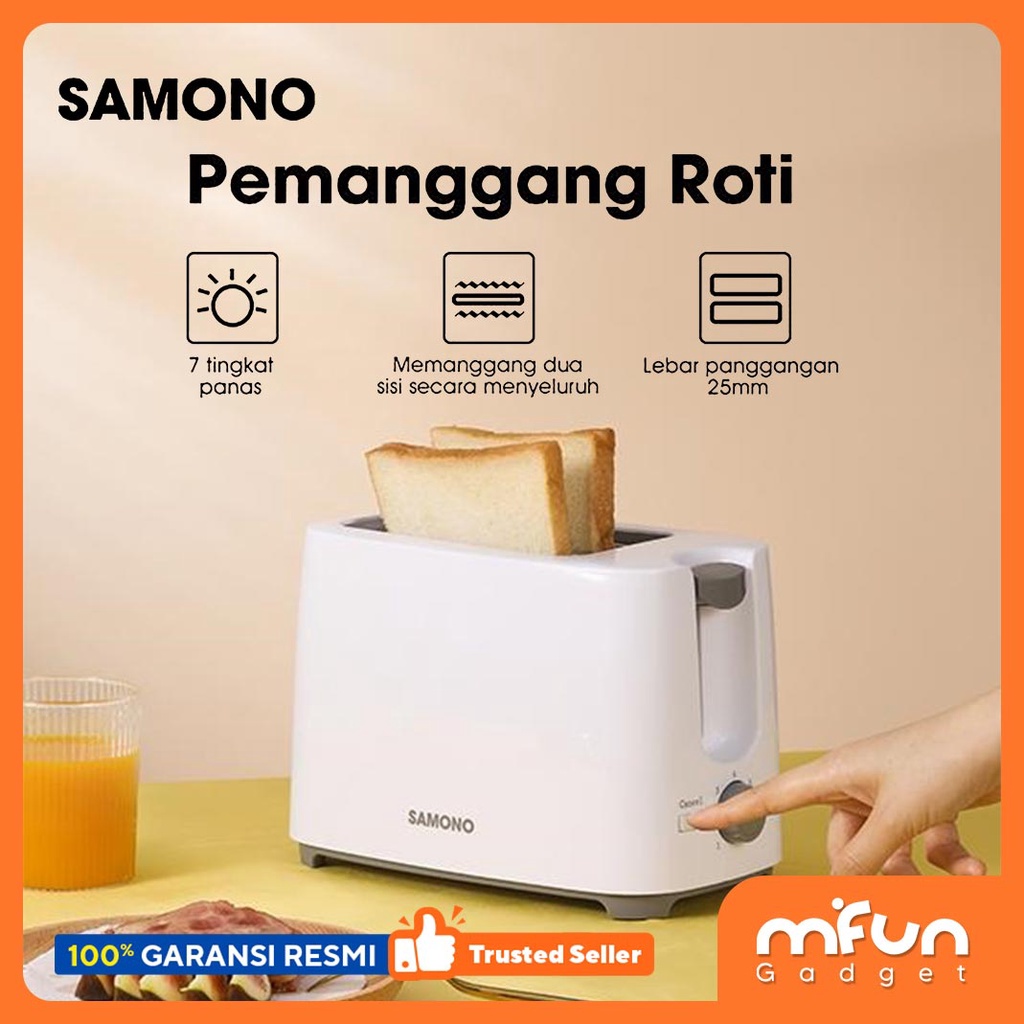 Jual SAMONO Toaster Pemanggang Roti Listrik SW-TW750 | Shopee Indonesia