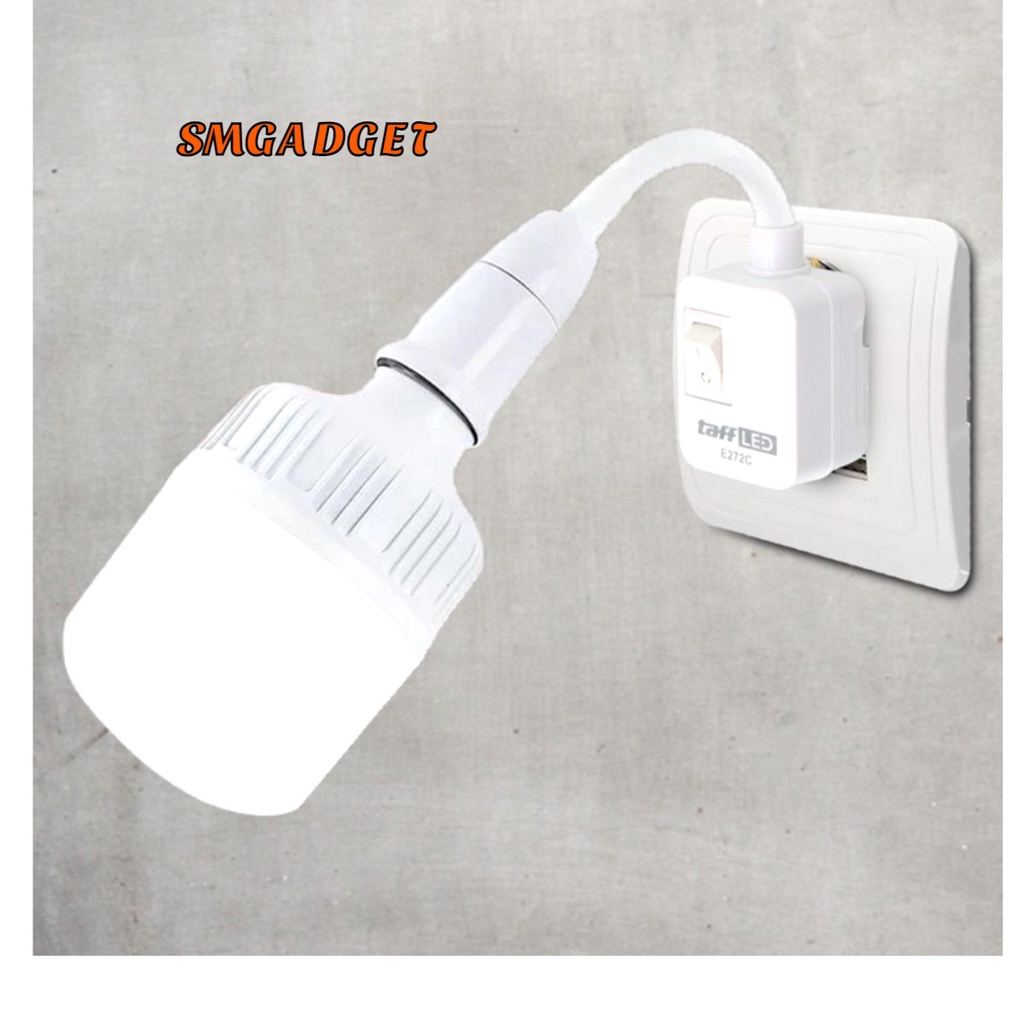 Jual TaffLED Fitting Lampu EU E27 Wall Socket Lamp Holder 25cm - E272C ...