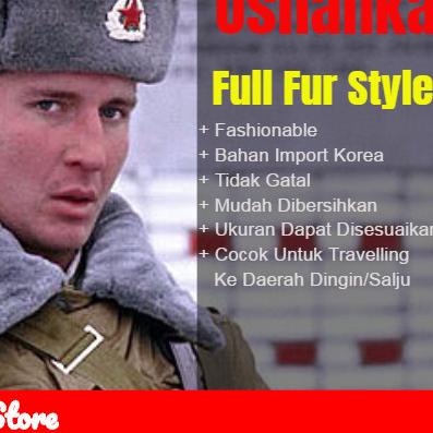 Jual Topi Rusia Ushanka Hat - FUR STYLE - HITAM-BLACK | Shopee Indonesia