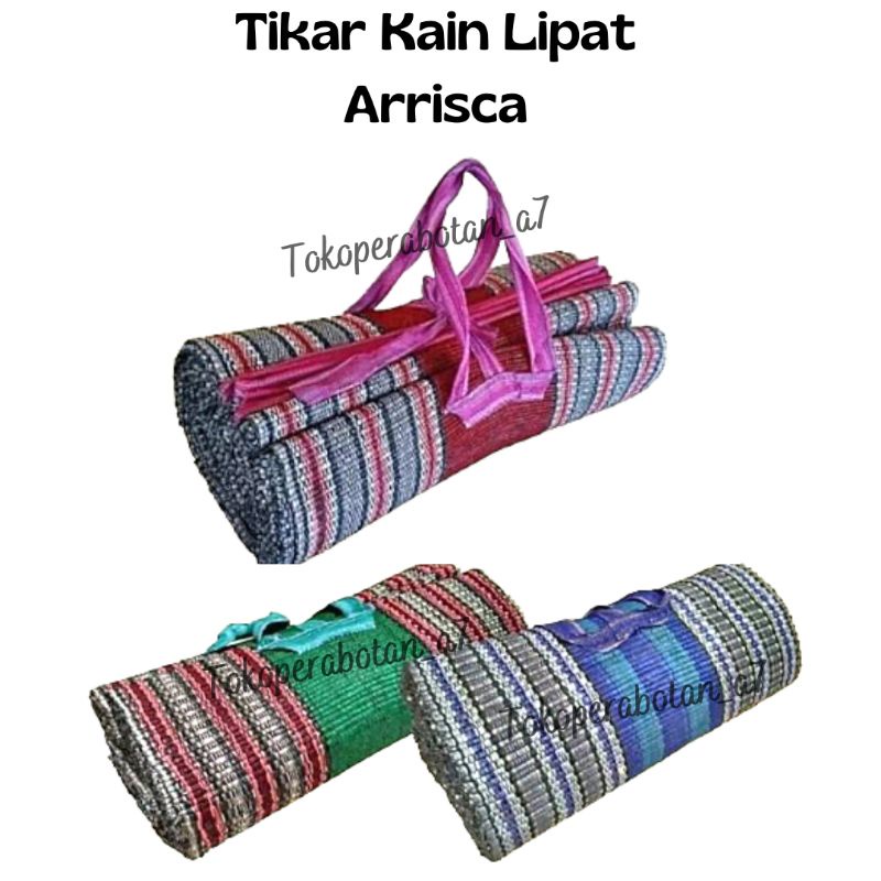 Jual Tikar lipat kain arrisca/karpet lantai/tikar kain/tikar tas/karpet ...