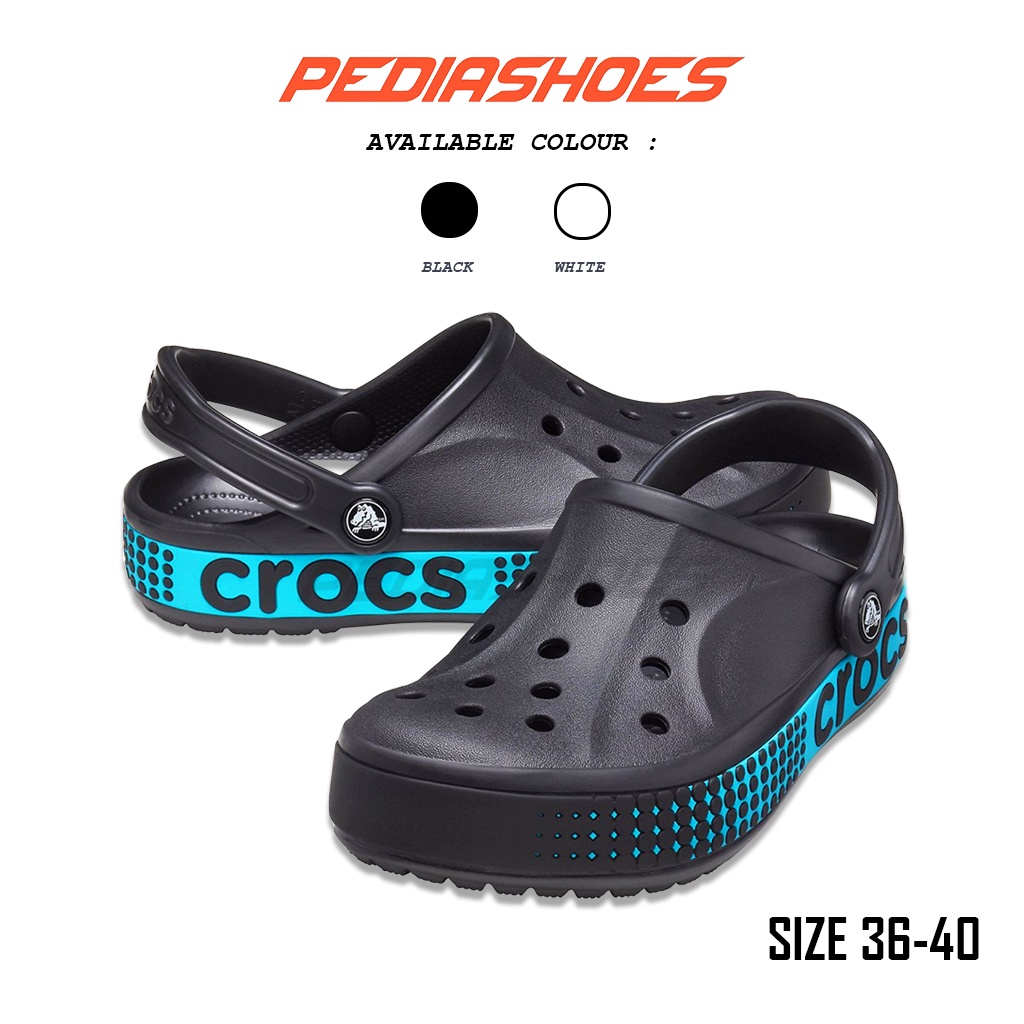 Jual Crocs Pria Wanita Bayaband Logo Motion Clog Crocs Original Sandal ...
