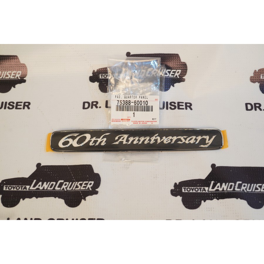 Jual EMBLEM 60th ANNIVERSARY LC 200 BELAKANG KANAN ORI TOYOTA 75388 ...
