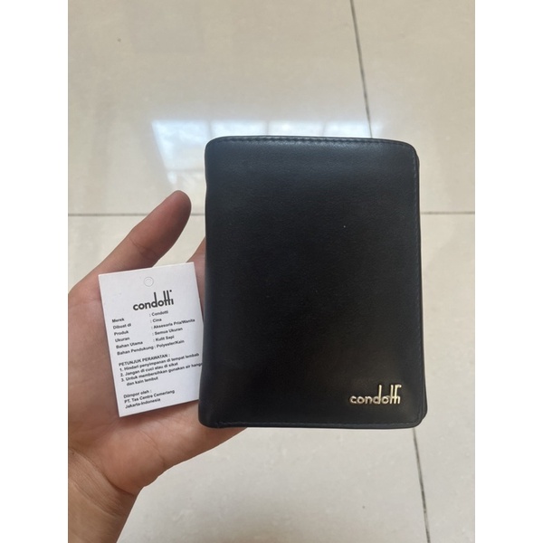 Jual Condotti Rfid Wallet Genuine Leather in Black (PL) | Shopee Indonesia