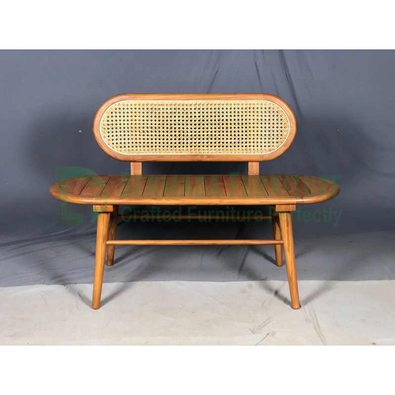 Jual PRE ORDER SOFA OVAL ROTI ROTAN KAYU JATI FINISHING NATURAL SOFA ...