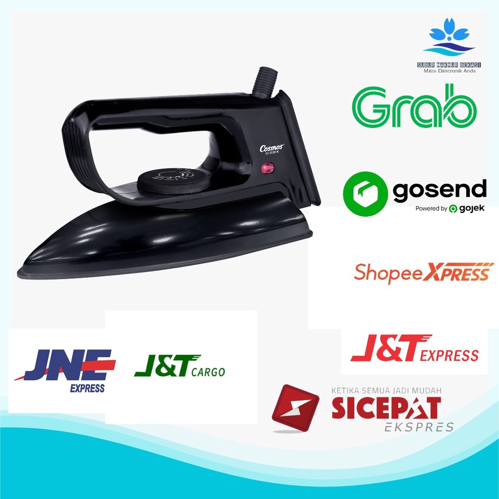 Jual Setrika Listrik Cosmos CI-3120N Jet Black | Shopee Indonesia