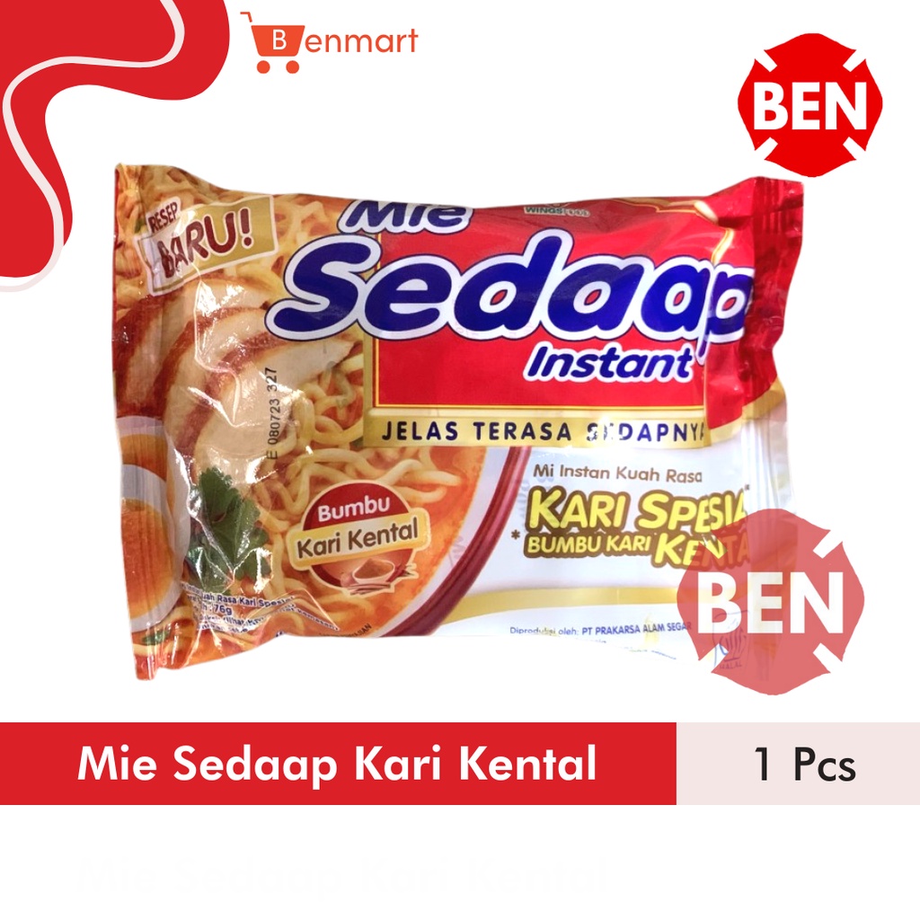 Jual Mie Sedaap KARI KENTAL SPESIAL Bumbu Kental 1 Pcs Kuah Rebus Mi ...