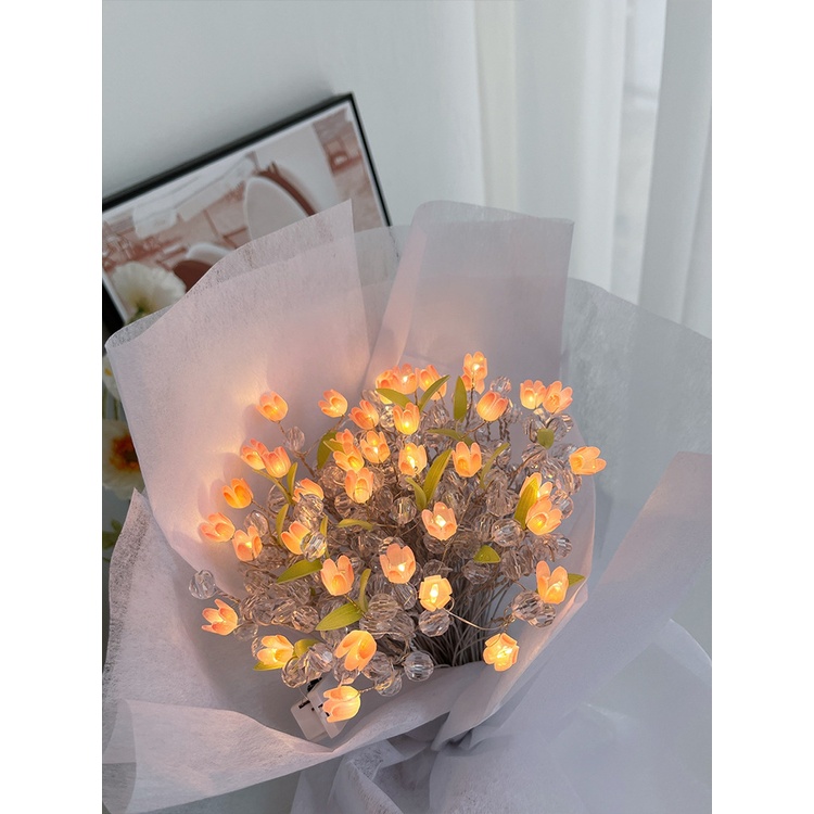 Jual Lampu Malam Led Bentuk Bunga Tulip Handmade diy Untuk Hadiah ...