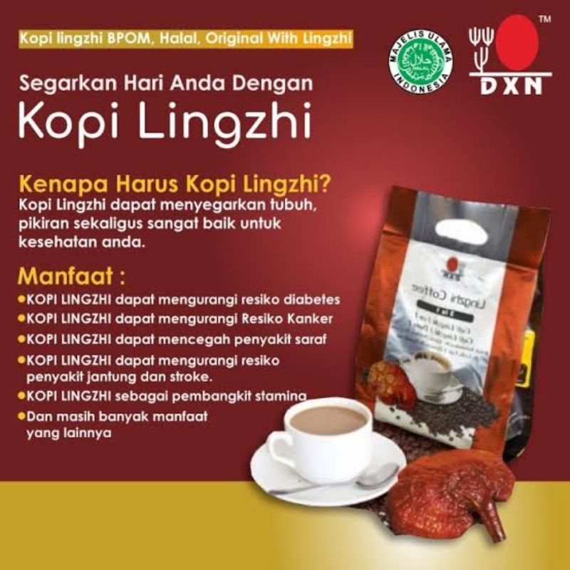 Jual Lingzhi Coffee 3 in 1 ( Paket 10 kantong @20 sachet ) | Shopee ...