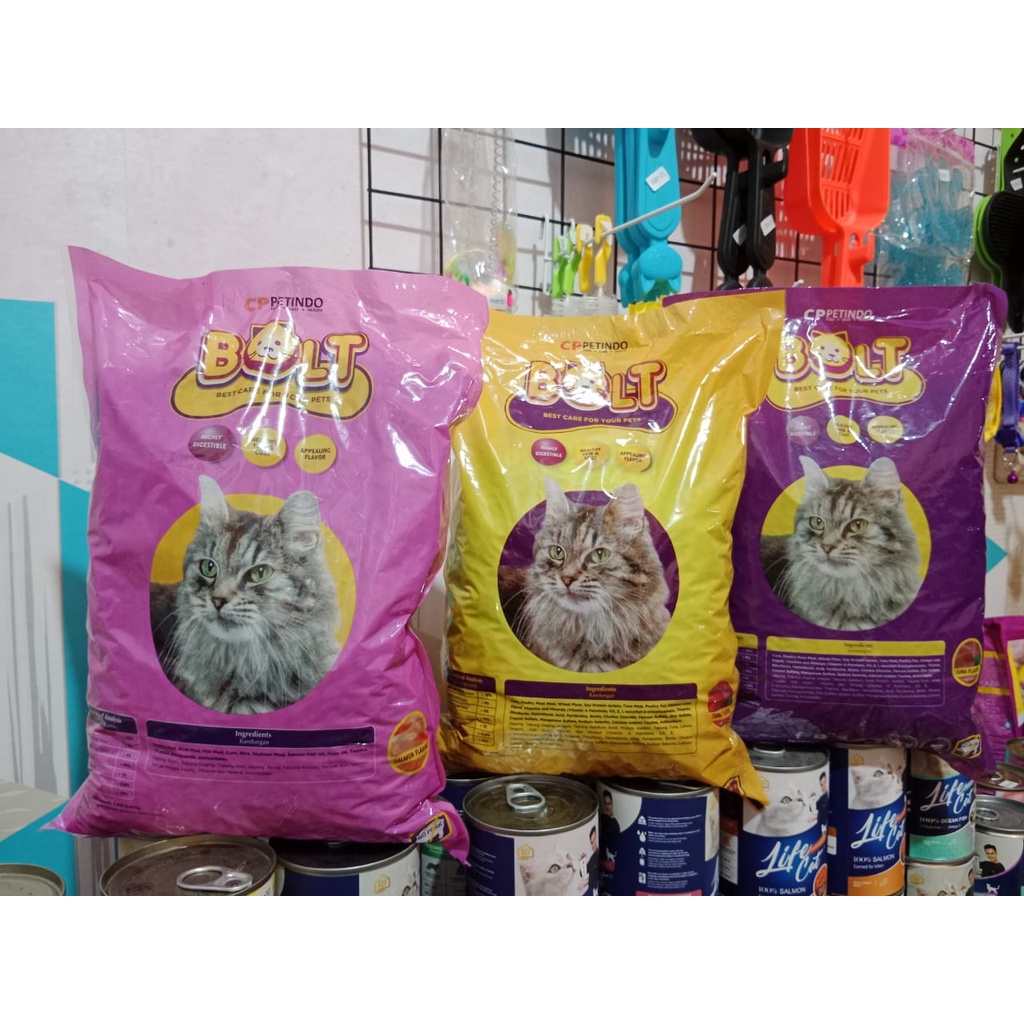 Jual Bolt Ikan/Donut/Salmon 800 gram- Cat Food 800 gram Repack makanan ...