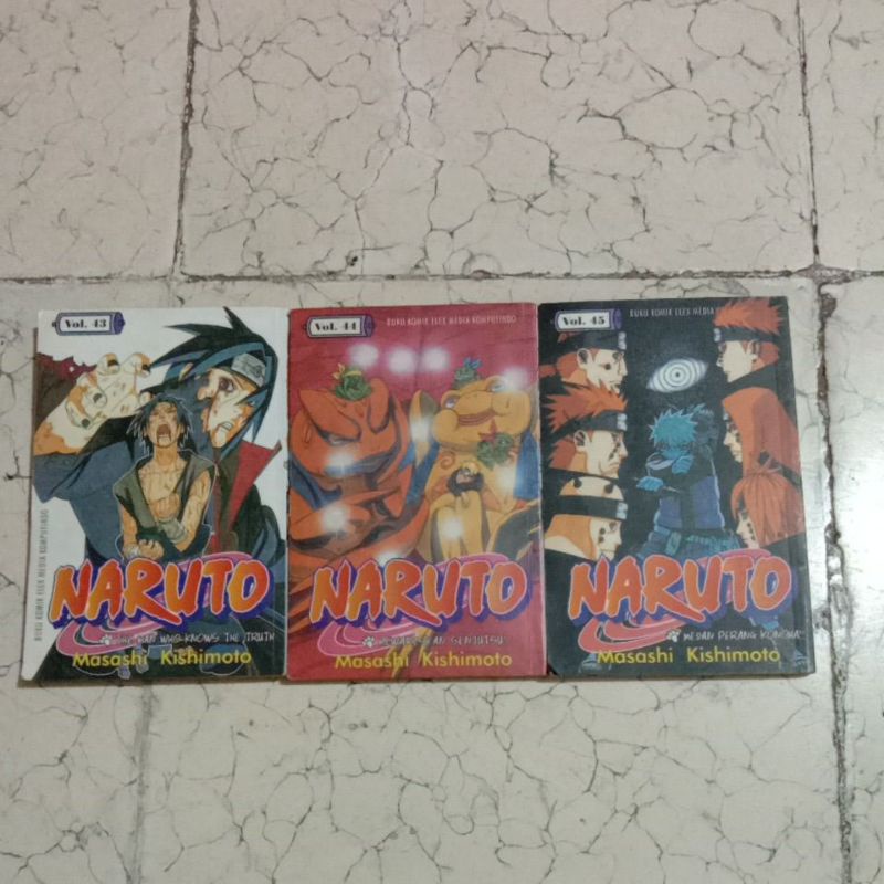 Jual Komik Naruto Masashi Kishimoto vol 43 -45 set | Shopee Indonesia