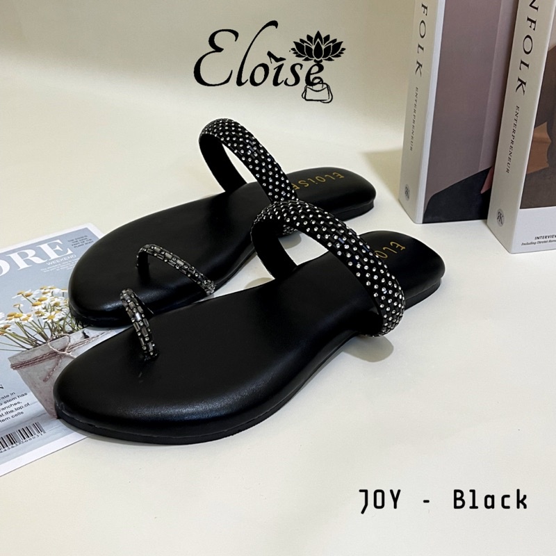 Jual Eloise LEONI Sendal Wanita Simple Lucu / Sendal Tali Depan Jempol ...