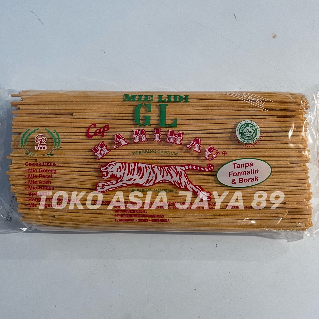 Jual Mie lidi / mie gomak cap harimau 1 kg | Shopee Indonesia
