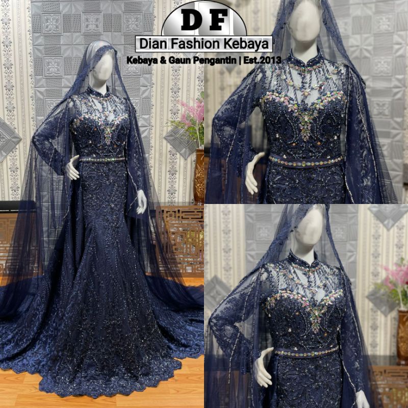 Jual Gaun Pengantin Pernikahan Duyung Full Payet. | Shopee Indonesia