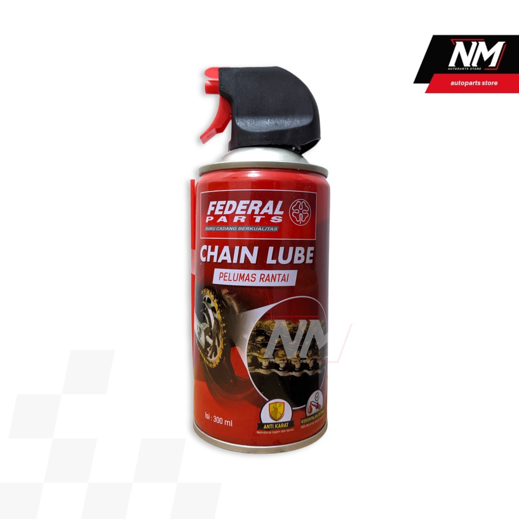 Jual Oli Rantai FEDERAL Chain Lube Semprot Serbaguna 300ml | Shopee ...