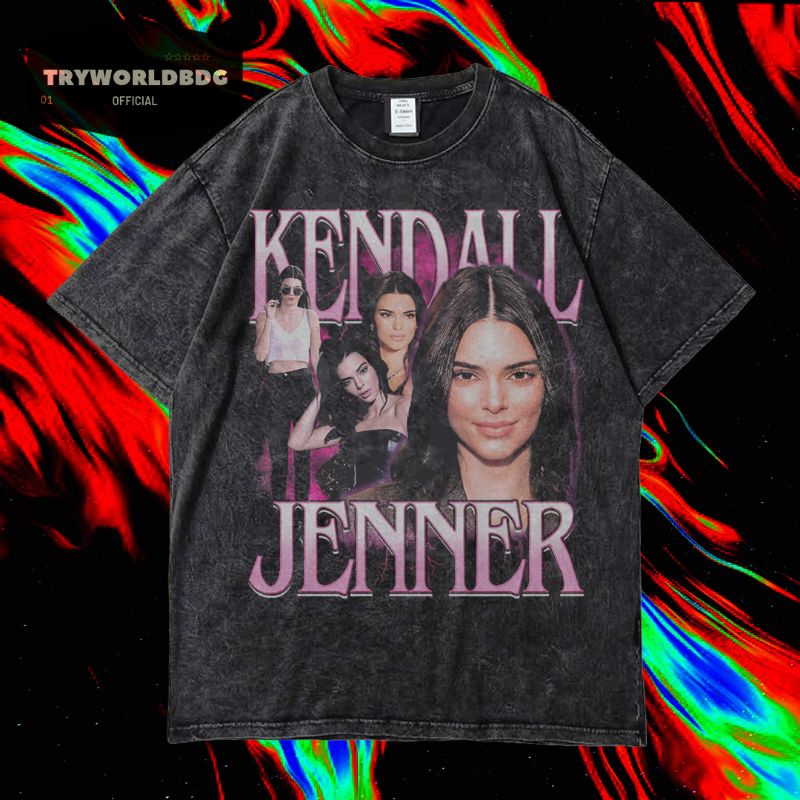 Jual TRYWORLDBDG OFFICIAL "KENDALL JENNER" KAOS OVERSIZED | KAOS WASHED ...