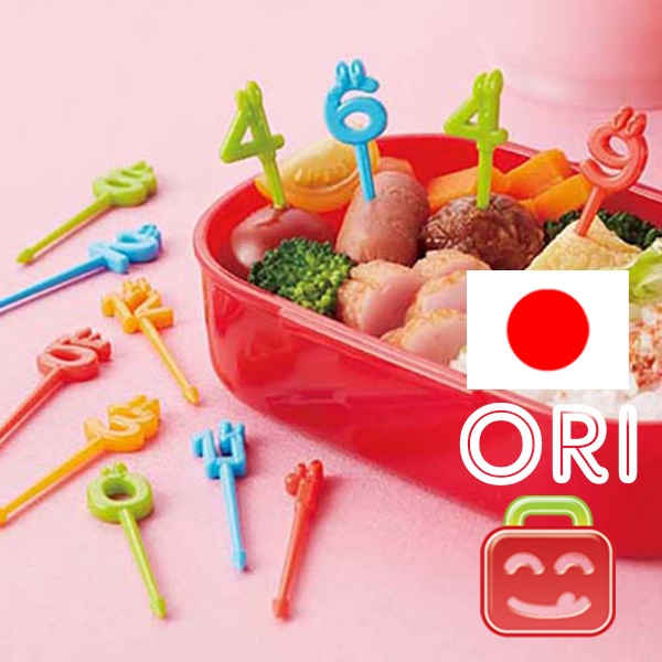 Jual Cute Bento Food Pick 123 Googly Numbers ORI TORUNE Japan Picks ...