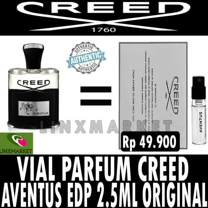 Jual Original Sample Vial Creed Aventus For Men Edp 2.5Ml With Mini ...
