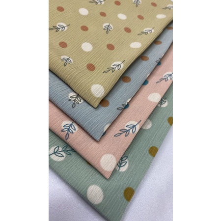 Jual kain mango crinkle meteran motif airi | Shopee Indonesia