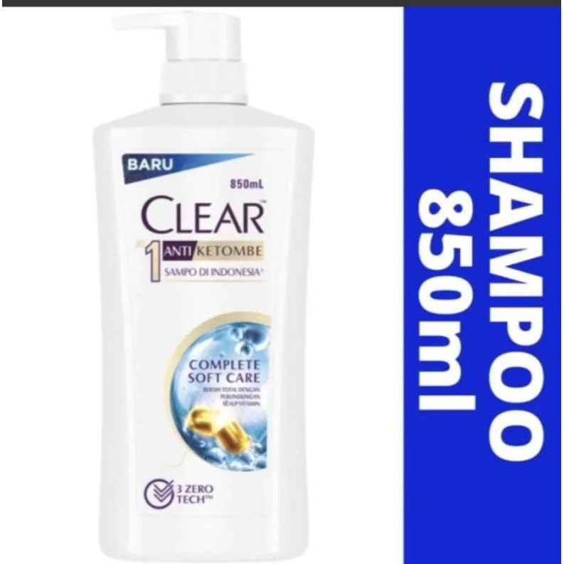 Jual clear shampo soft care 850ml | Shopee Indonesia