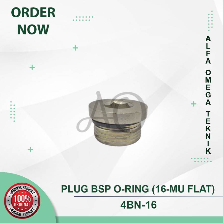 Jual PLUG FITTING MU 1 INCH BSP ORING NEPEL CAP SELANG HIDROLIK 1 INCI ...