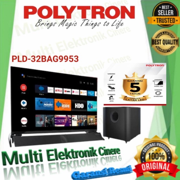 Jual POLYTRON Smart Cinemax Soundbar LED TV 32 inch PLD 32BAG9953 Limited | Shopee Indonesia