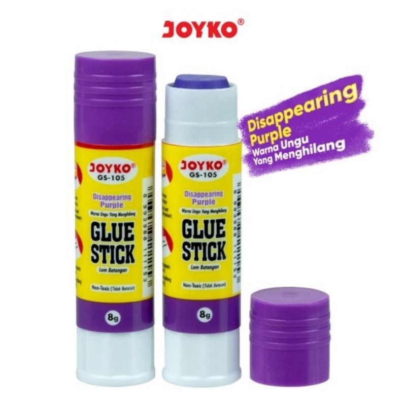 Jual Lem Kertas Batang Joyko GS-105 Lem Glue Stick Ungu 8 gr | Shopee ...