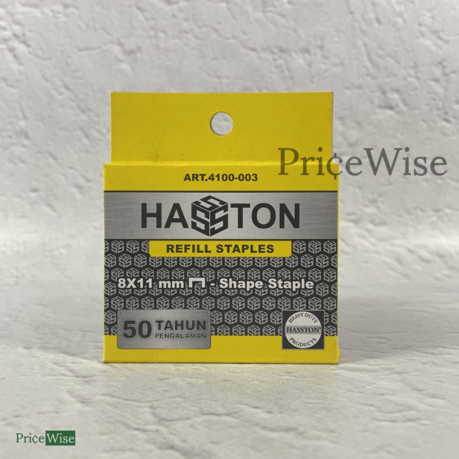 Jual Refill Staple Gun 8 x 11 mm Hasston 4100-003 Isi Ulang Staples ...
