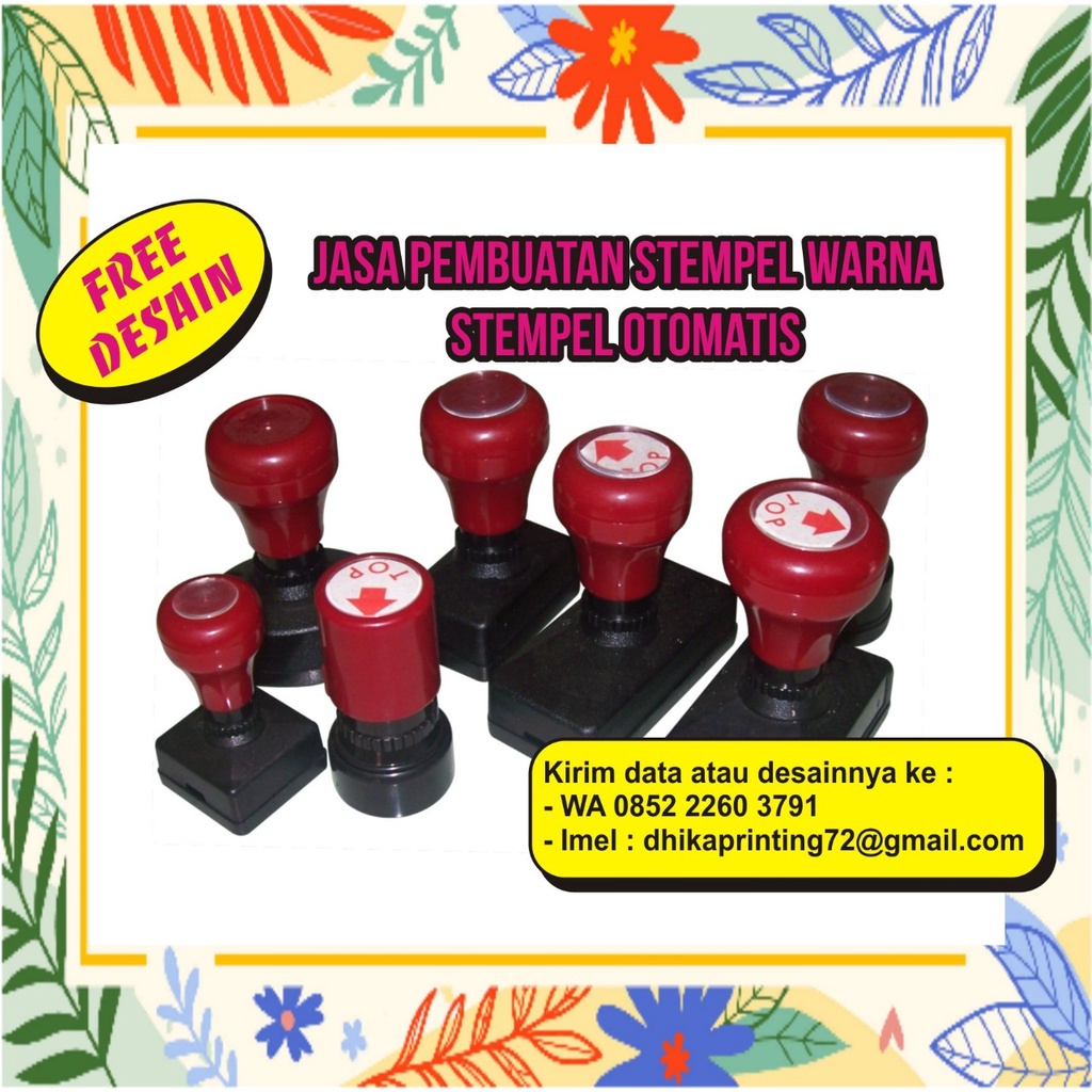 Jual JASA PEMBUATAN STEMPEL WARNA OTOMATIS PROMO CUSTOM | Shopee Indonesia