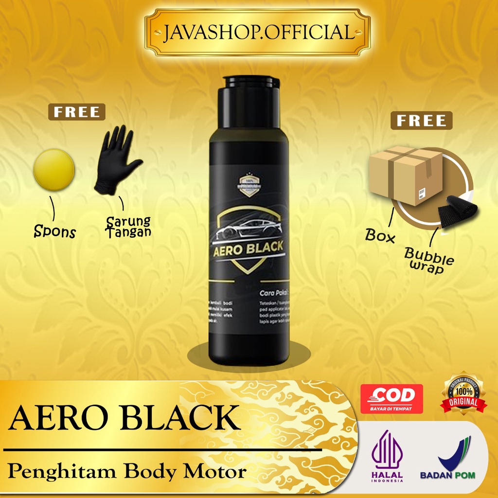 Jual (FREE ISI 30ml) Aero Black Penghitam Body Kasar Motor & Mobil ...