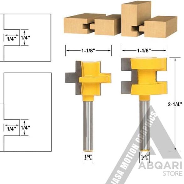 Jual tenon mortise / mata profil penyambung kayu / router bit | Shopee ...