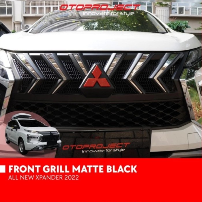 Jual XPANDER 2022- Grill depan front grille hitam chrome ROCKFORD style ...