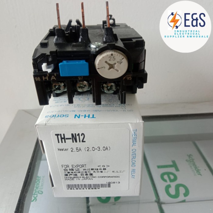 Jual Thermal overload Relay Mitsubishi TH-N12 1,3A 2,5A 6,6A / THN12 - 6,6A (5,2-8A) | Shopee ...