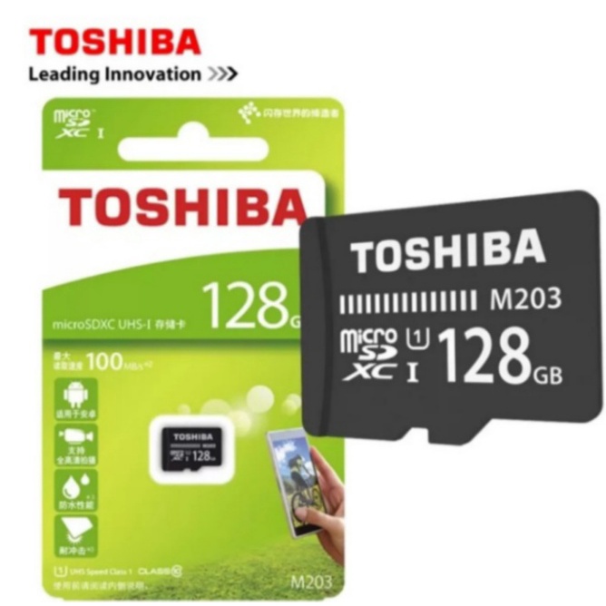 Jual Memory Card MMC Micro SD TOSHIBA 128GB 64GB 32GB 16GB 8GB Kartu ...