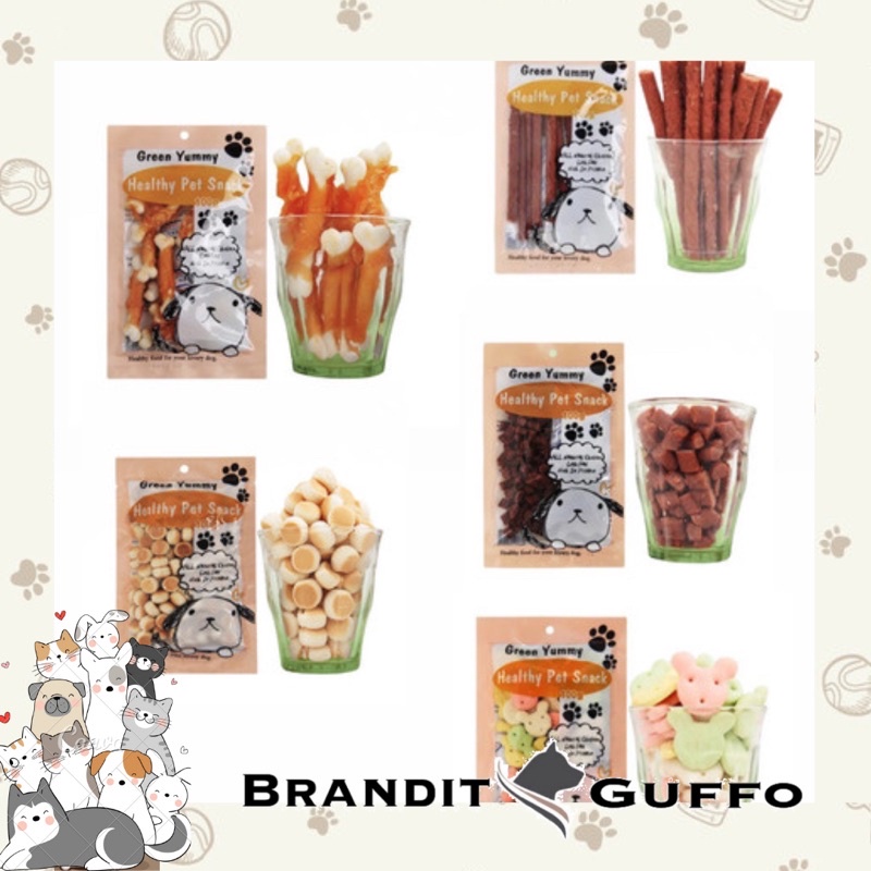 Jual yummy snack anjing cemilan doggy dog treats jerky beef chicken ...