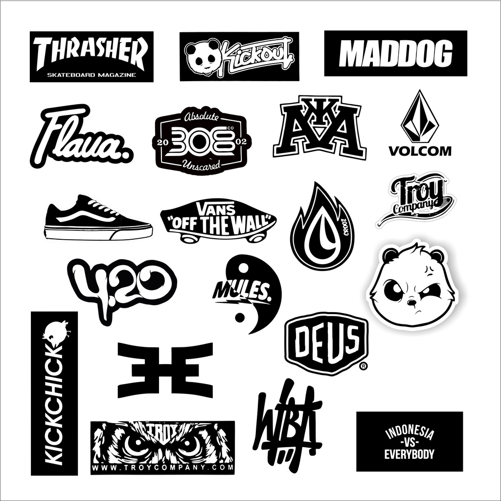 Jual STIKER BRAND DISTRO Sticker BISA PILIH GRAFTAC HYPEBEAST ...