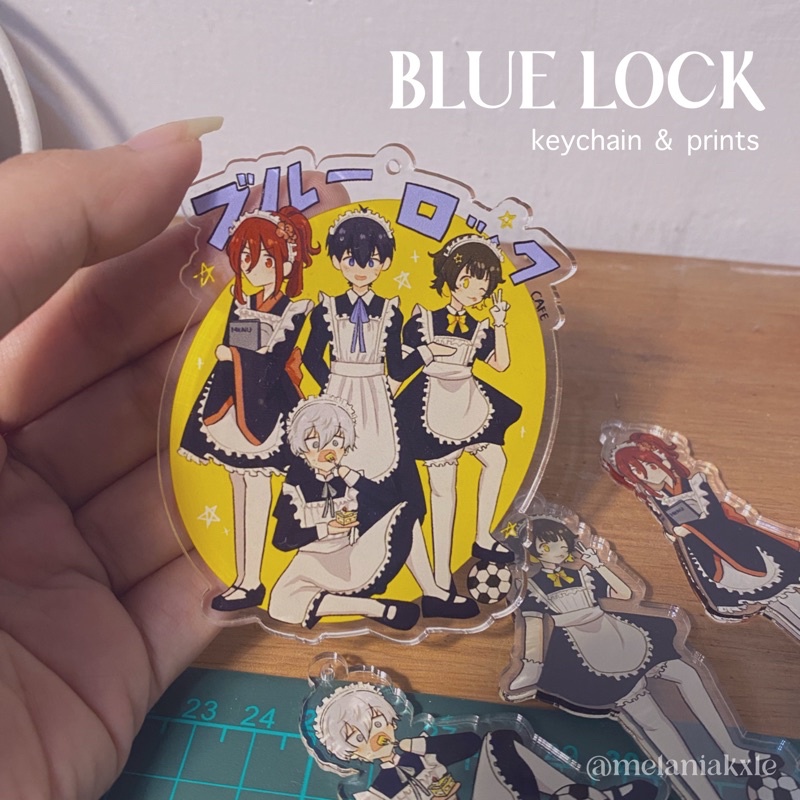 Jual blue lock merch!! - keychains & prints | Shopee Indonesia