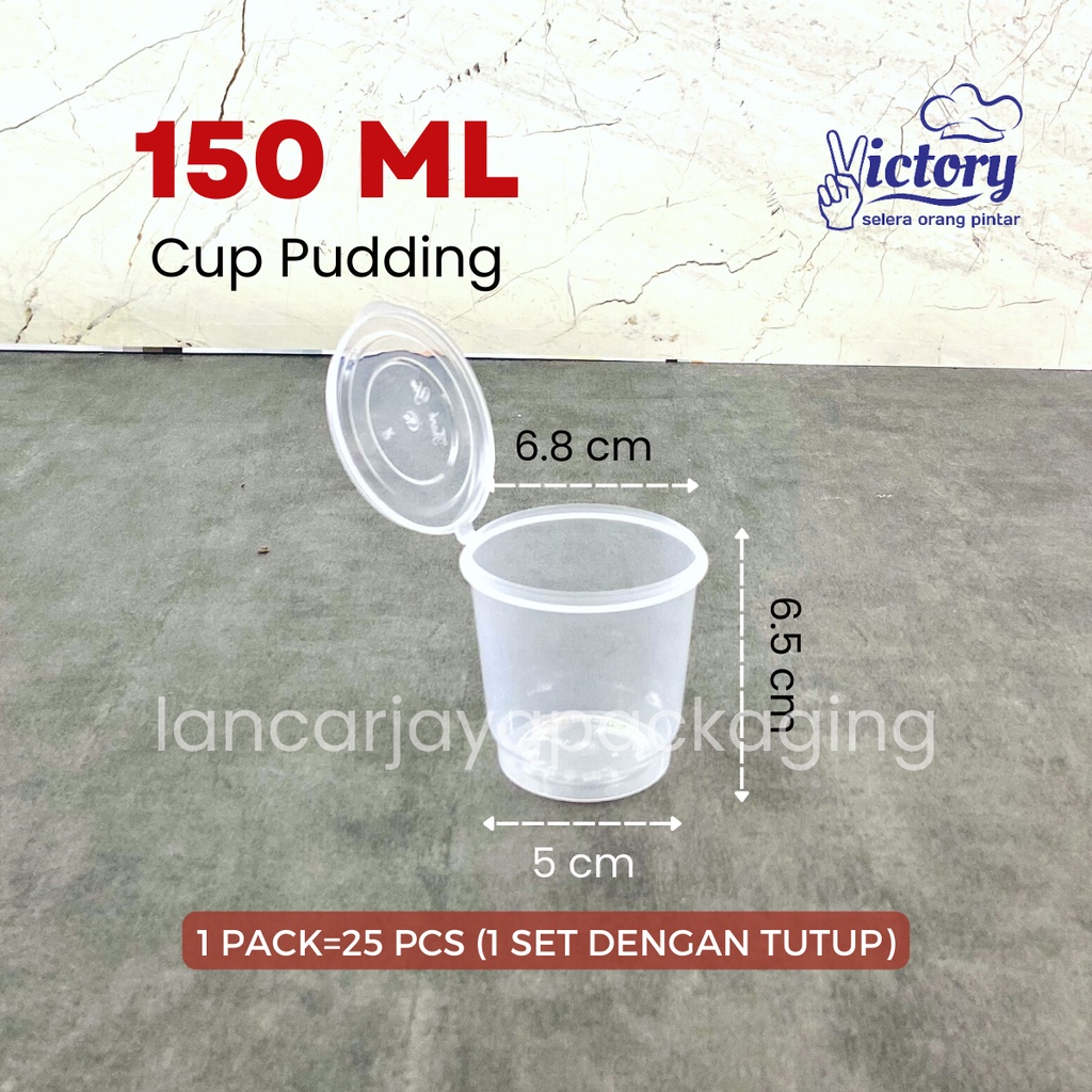 Jual [PER PACK] Cup Sauce Saus Pudding Sambal Victory Thinwall Klip ...